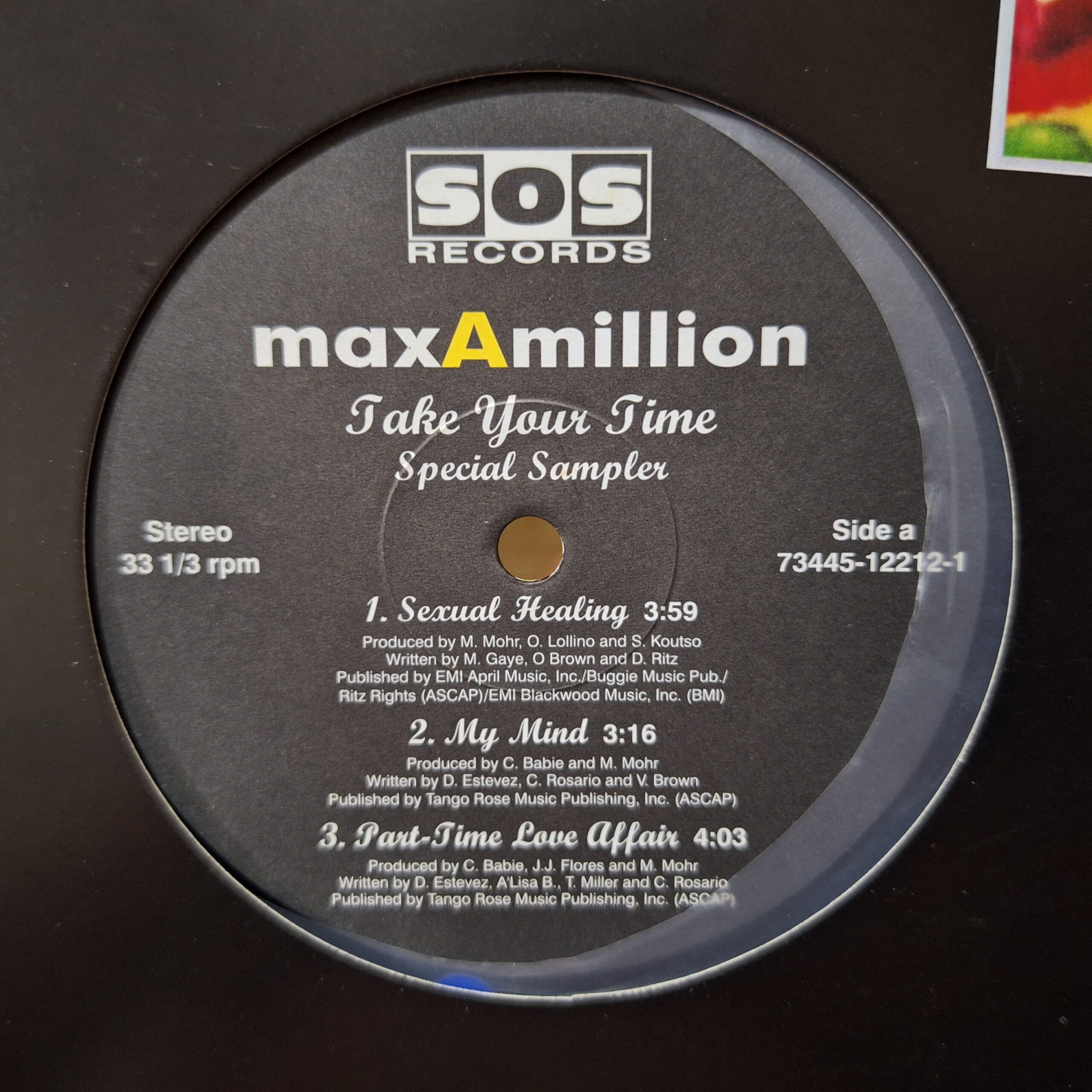 Max-A-Million – Take Your Time Special Sampler - Sander Records